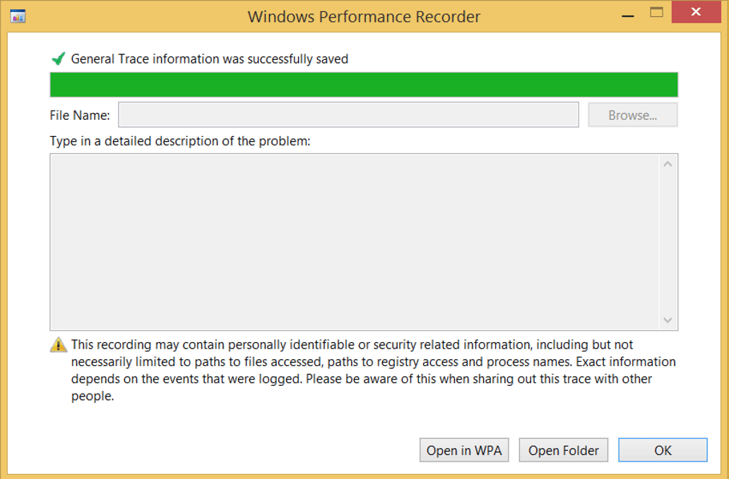 Windows Performance Recorder & Analyzer